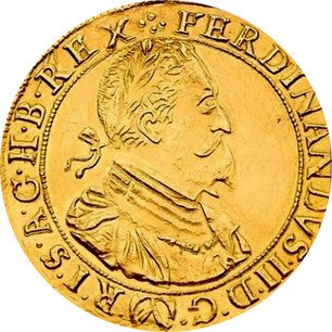 5 ducados de oro austriacos "Ferdinand II" 1626-1637 KM# 660A ...