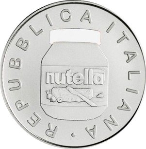 Italian Silver 5 Euro "Nutella. White" 2021 | coinscatalog.NET