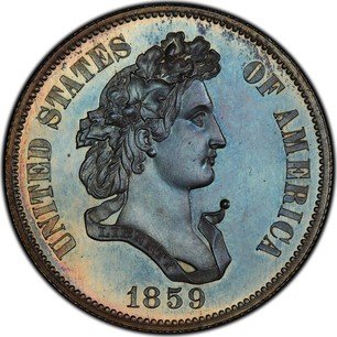 USA Silver 50 Cents "Liberty Pattern" 1859 | coinscatalog.NET