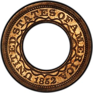 USA Dollar "Token Pattern" 1852 | coinscatalog.NET