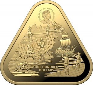 Australian 1 Oz Gold One Hundred Dollars "Shipwreck Zeewijk" 2021 ...