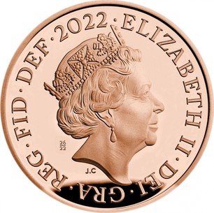 Great Britain Gold One Penny "Elizabeth II" 2022 | coinscatalog.NET