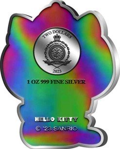 Niuean 1 Oz Silver Two Dollars "Hello Kitty Saniro" 2023 | coinscatalog.NET