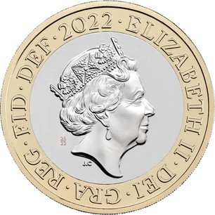 Great Britain Two Pounds "Britannia Memorial with Privy Mark" 2022 ...