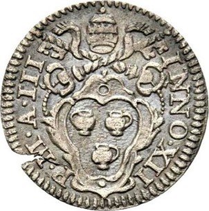 Italian Silver 1/2 Grosso "Innocent XII St. Paul" 1693 | coinscatalog.NET