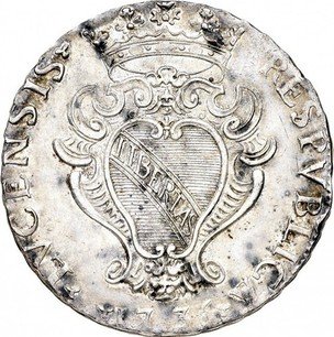 Italian Silver 1/2 Scudo "Lucca Coinage" 1736 | coinscatalog.NET