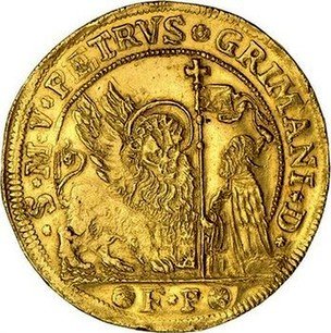 Italian Gold 1 Ducatone "Pietro Grimani Off-Metal Strike" 1741-1742 ...