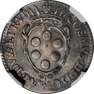 Italian Silver 1 Giulio "Cosimo III" 1660-1677 | coinscatalog.NET