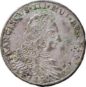 Italian Silver 1 Lira "Francesco III d'Este" 1739 | coinscatalog.NET