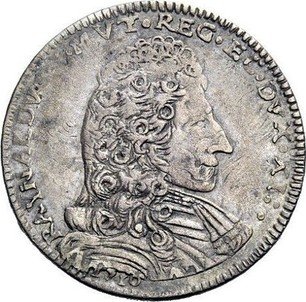Italian Silver 1 Lira "Rinaldo I" 1707-1711 | coinscatalog.NET