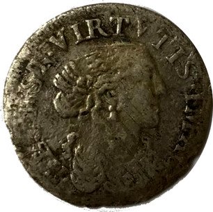 Italian Silver 1 Luigino "Imitation of Dombes" 1666 | coinscatalog.NET