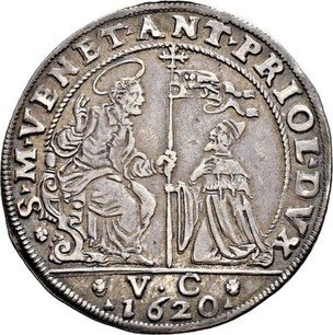 Italian Silver 1 Osella "Antonio Priuli" 1620 X# 109 | coinscatalog.NET