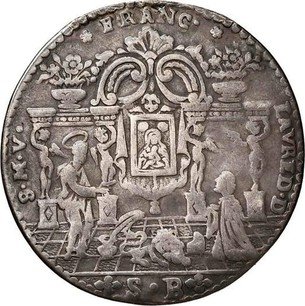 Italian Silver 1 Osella "Francesco III d'Este" 1753 X# 306 ...