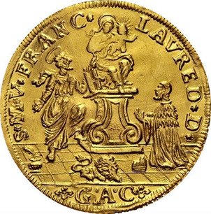 Italian Gold 1 Osella "Francesco Loredan" 1752 X# 313 | coinscatalog.NET