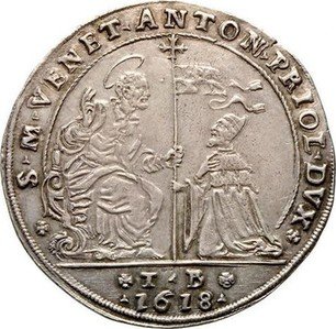 Italian Silver 1 Osella "Venice" 1618 X# 107 | coinscatalog.NET