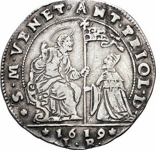Italian Silver 1 Osella "Venice" 1619 X# 108 | coinscatalog.NET