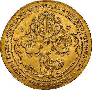 Italian Gold 1 Osella "Rooster. Lodovico Manin" 1794 | coinscatalog.NET