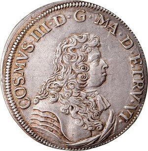 Italian Silver 1 Testone "Cosimo III Florence" 1676 | coinscatalog.NET