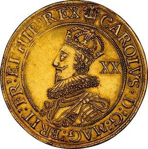 Great Britain Gold 1 Unite "Charles I" 1630 KM# Pn16 | coinscatalog.NET