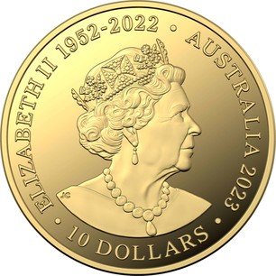 Australian Gold 10 Dollars "Elizabeth II. Creatures of the Deep" 2023 ...
