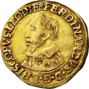 Belgian Gold 1Florin "Ferdinand of Bavaria Bust" 1612-1617 KM# 46 ...