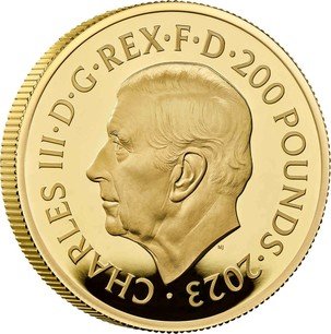 Gran Bretaña Oro 200 Libras "Carlos III Bula de Clarence". 2023 ...
