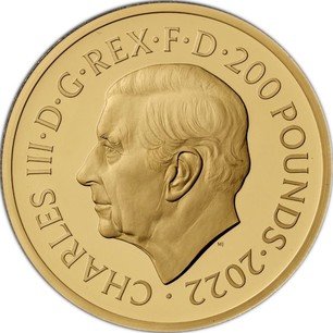 Great Britain Gold 200 Pounds "Charles III Life and legacy of the Queen ...