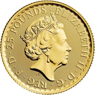 Great Britain 1/4 Oz Gold 25 Pounds "Churchill & Roosevelt" 2022 ...