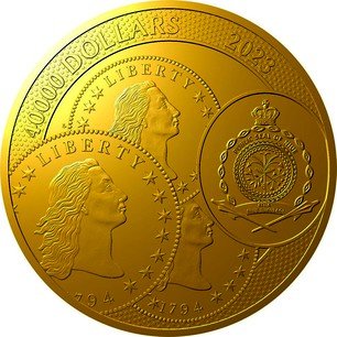 Niuean 5 Kilo Gold 40000 Dollars "Thaler" 2023 | coinscatalog.NET
