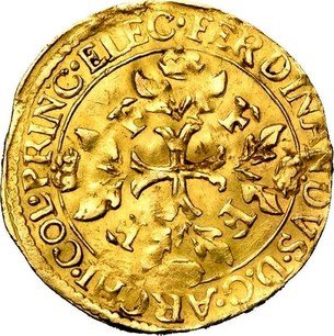 Belgian Gold ECU D'or "Ferdinand of Bavaria" 1635 KM# 62 | coinscatalog.NET