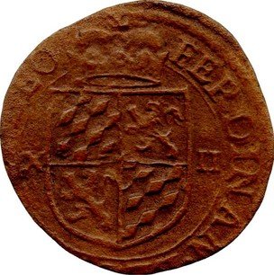 Belgian 1/2 Liard (12 Sols) "Ferdinand of Bavaria" 1614-1615 KM# 23 ...