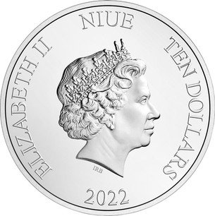 Niuean 3 Oz Silver Ten Dollars "Death Star" 2022 | coinscatalog.NET