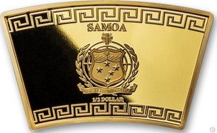 Samoan Gold plated Copper-Nickel 1/2 Dollar "Year of the Dog" 2022 ...