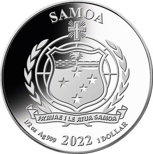 Samoan 1/2 Oz Silver 1 Dollar "Green Lantern" 2022 KM# 617 ...