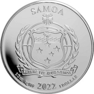 Samoan 1/2 Oz Silver 1 Dollar "Superman" 2022 | coinscatalog.NET