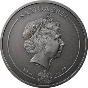 Samoan 1/2 Oz Silver 1 Tala "The Art of War" 2022 | coinscatalog.NET