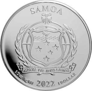 Samoan 1/2 Oz Silver 1 Dollar "The Flash" 2022 | coinscatalog.NET