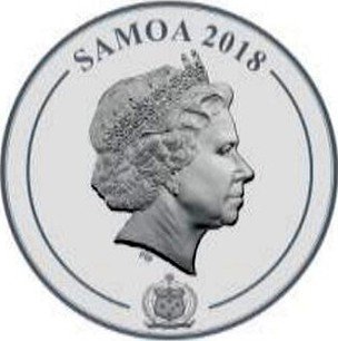 Samoan 1/10 Oz Silver 1 Tala "Hibiscus" 2018 | coinscatalog.NET