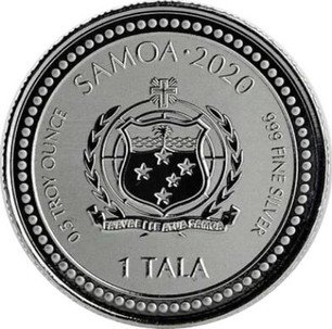 Samoan 1/2 Oz Silver 1 Tala "Serpent of Milan" 2020 | coinscatalog.NET
