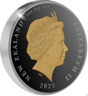 New Zealand 5 Oz Silver Ten Dollars "Tokoeka Southern Brown Kiwi" 2023 | coinscatalog.NET