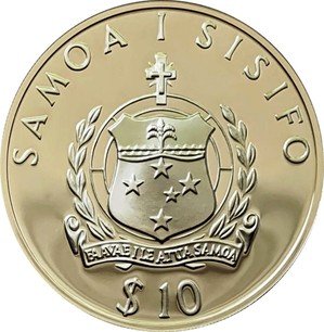 Samoan Silver 10 Tala "100th Anniversary of the Death of Robert Louis ...