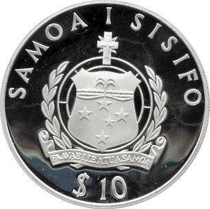 Samoan Silver 10 Tala "Comte de la Perouse" 1994 KM# 102 | coinscatalog.NET