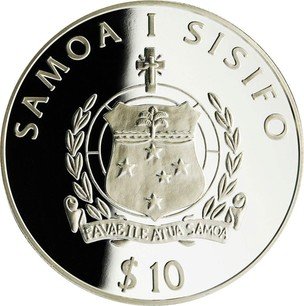 Samoan Silver 10 Tala "XXVII Juegos Olímpicos de Verano" 2000 KM# 129 ...