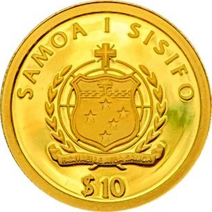 Samoan Gold 10 Tala "S.M.S. Bismarck" 2008 KM# 183 | coinscatalog.NET