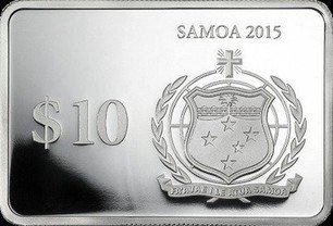 Samoan 1 Oz Silver 10 Tala "Night city. San Francisco" 2015 KM# 276 ...