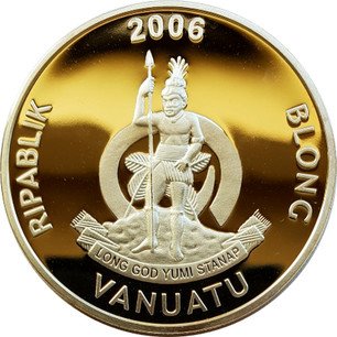 Vanuatu Silver plated Copper-Nickel 10 Vatu "Papilio Toboroi" 2006 KM ...