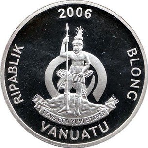 Vanuatu 10 Vatu "Delias llris" 2006 | coinscatalog.NET