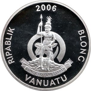 Vanuatu Silver plated Copper-Nickel 10 Vatu "Graphium Codrus Medon ...