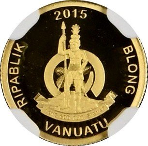 Vanuatu Gold 10 Vatu "Louis XIV" 2015 | coinscatalog.NET
