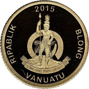 Vanuatu Gold 10 Vatu "Saint Michael's Mount in Mount's Bay" 2015 ...